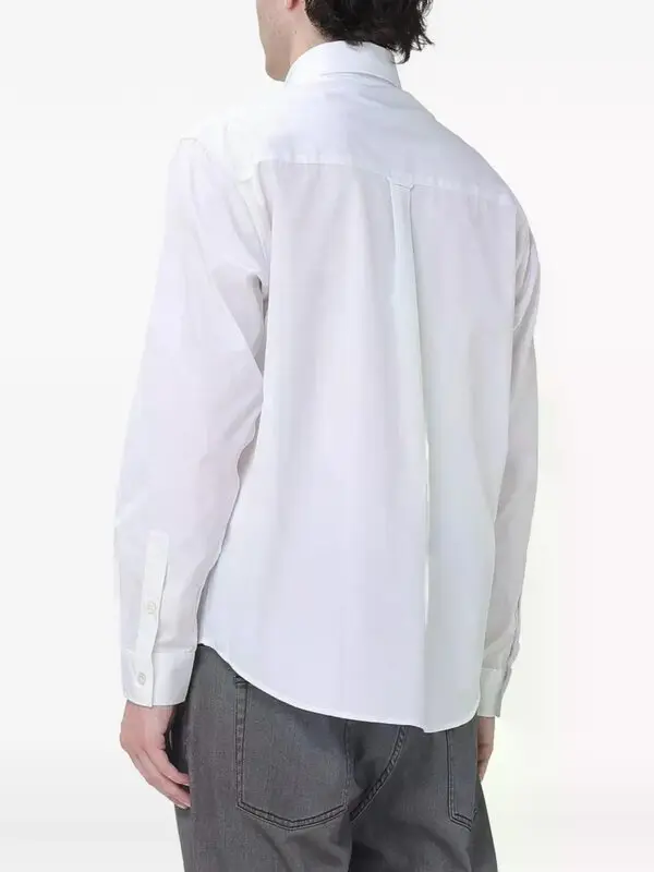 Palm Angels Logo-print Cotton Shirt - White