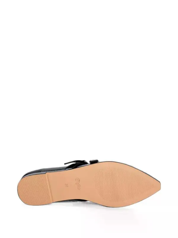 BUFFALO Marly Cross Buckled Ballet Flats