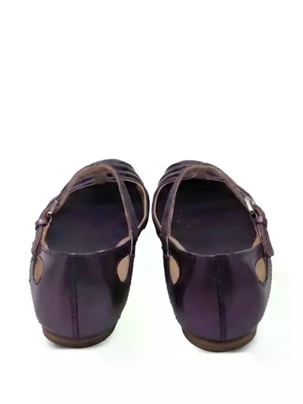 TOD'S Cutout Ankle-strap Ballet Flats