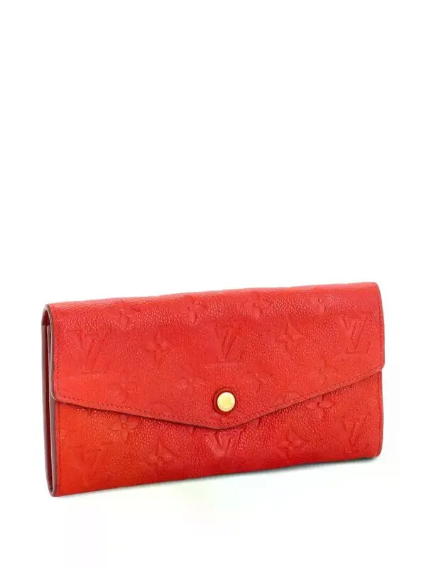 LOUIS VUITTON Sarah Wallet Nm Monogram Empreinte Leather Small Wallets - Red