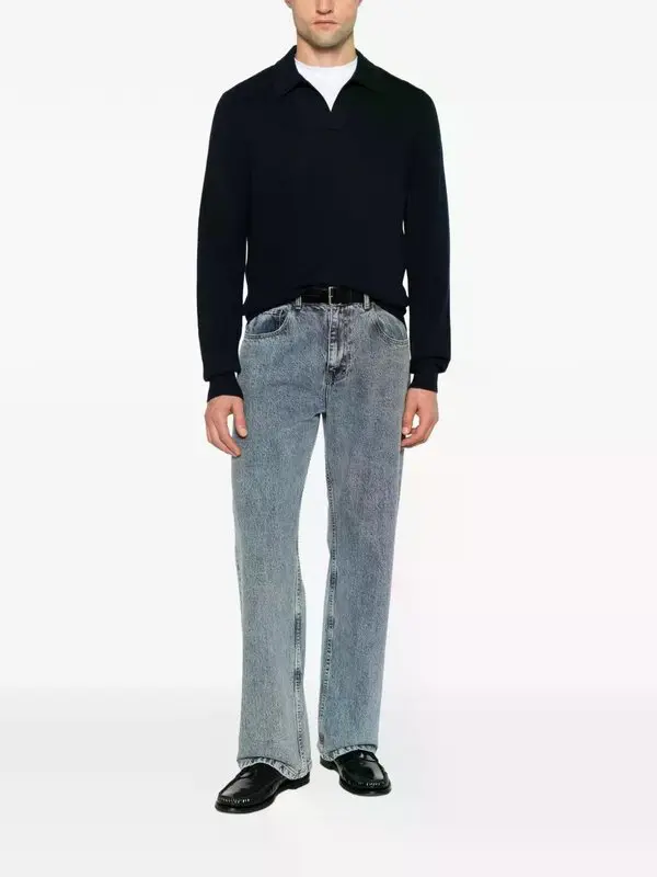 Tagliatore Zayn Virgin-wool Polo Sweater