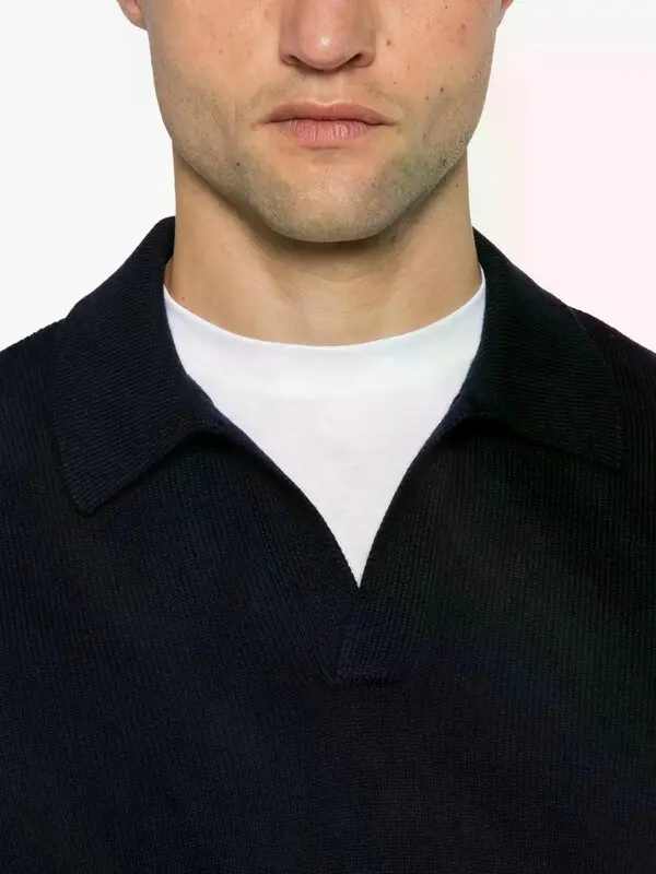 Tagliatore Zayn Virgin-wool Polo Sweater