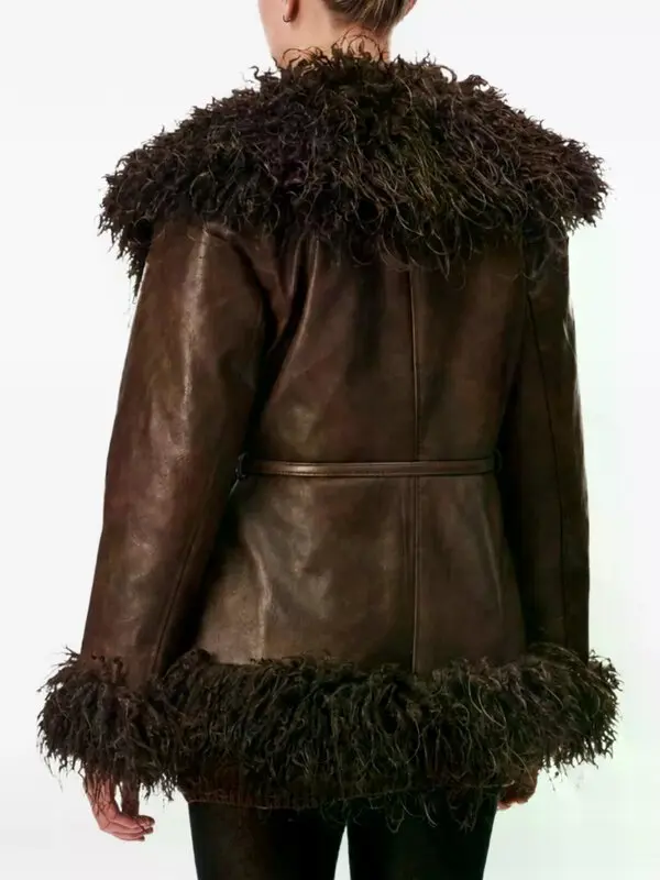 OW Faux Fur-trimmed Jacket
