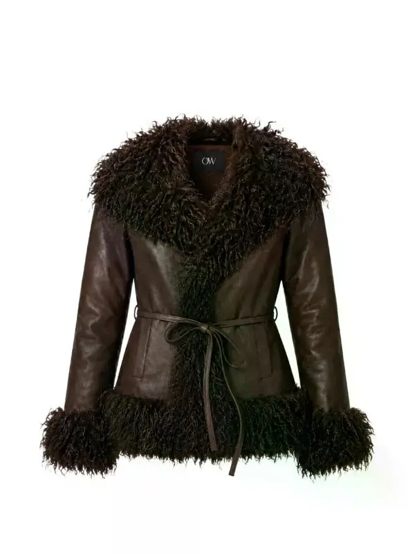 OW Faux Fur-trimmed Jacket