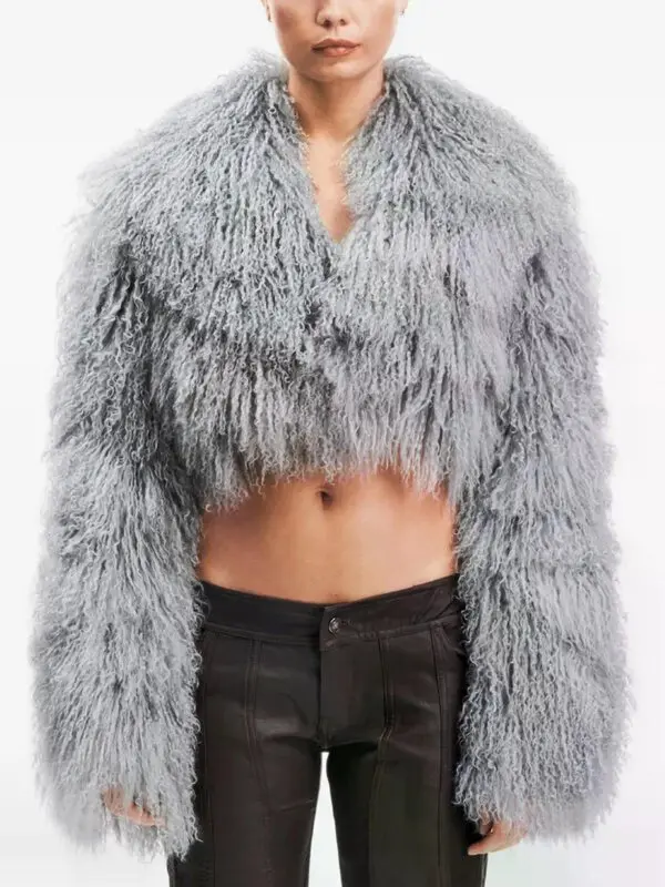 OW Celia Cropped Fur Jacket