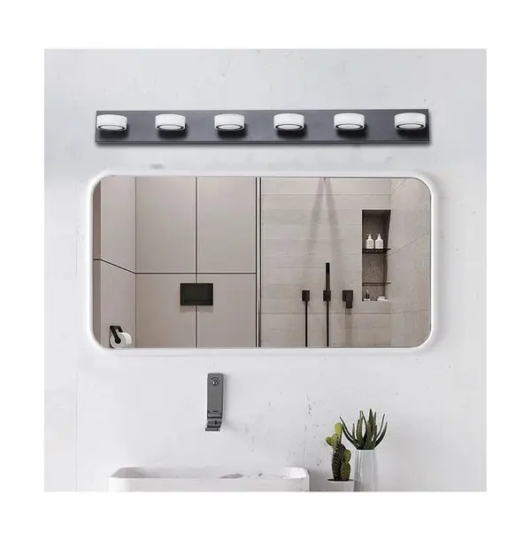 CLIHOME 45" Modern 6-light Led Vanity Light