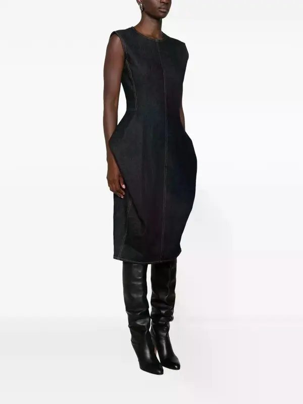 Jacquemus Contrast-stitch Sleeveless Midi Dress