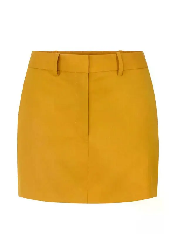Elisabetta Franchi Gabardine Skirt - Yellow