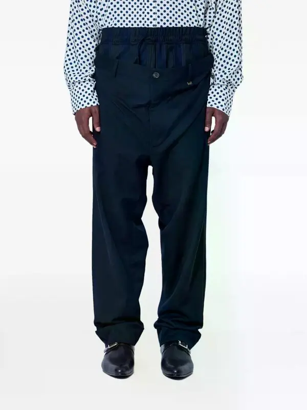 VIVIENNE WESTWOOD Dual-waistband Trousers - Blue