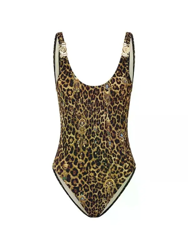 Camilla Crinkle Strap Trims One Piece - Neutrals