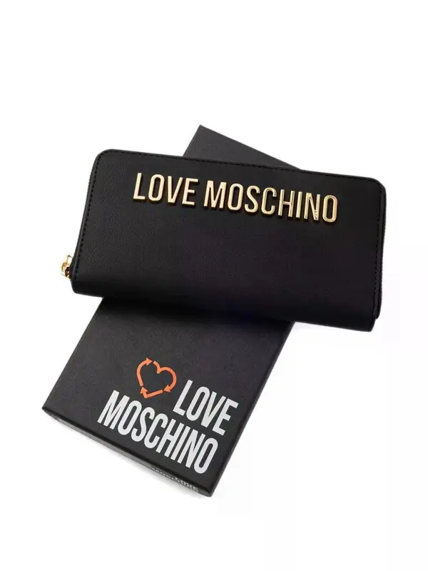 Moschino Logo-plaque Zip-around Wallet
