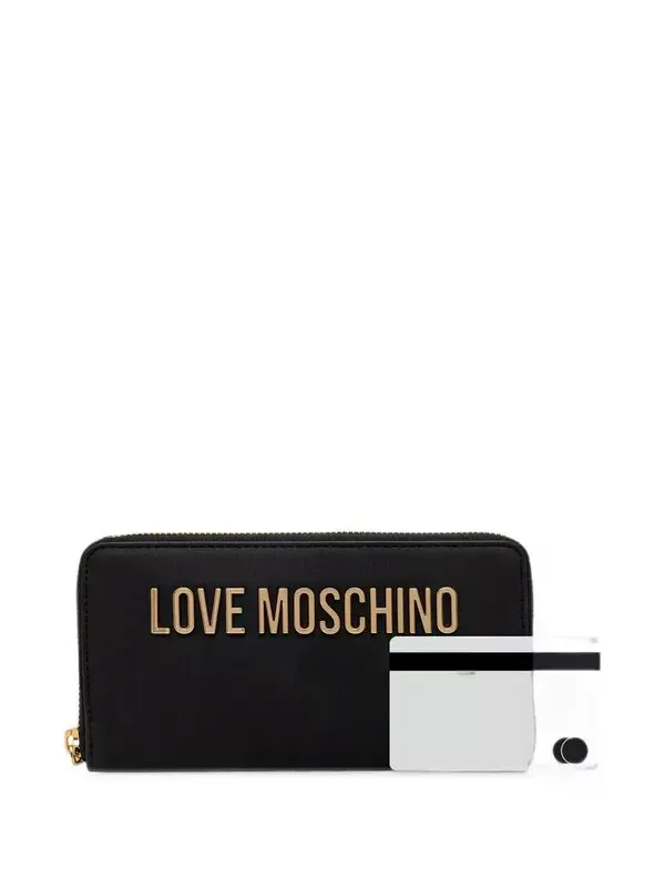 Moschino Logo-plaque Zip-around Wallet