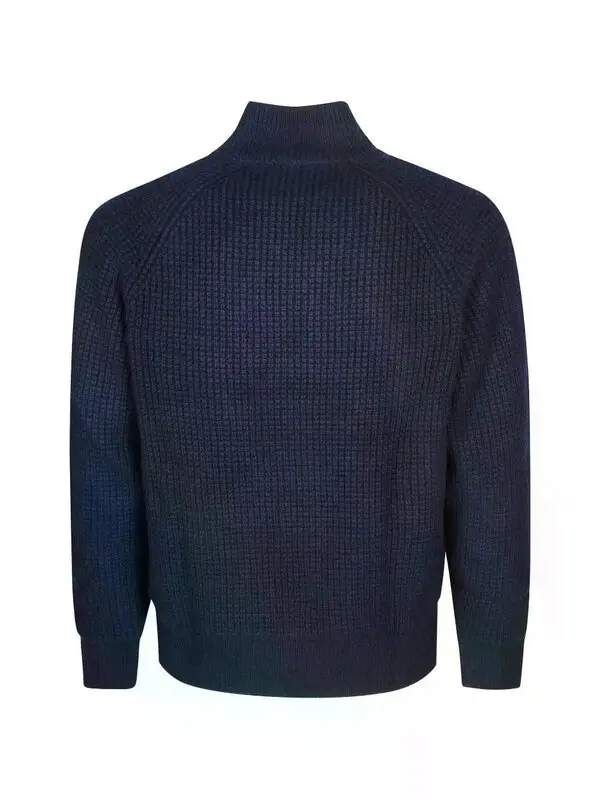 Altea Waffle-knit Zip-up Cardigan