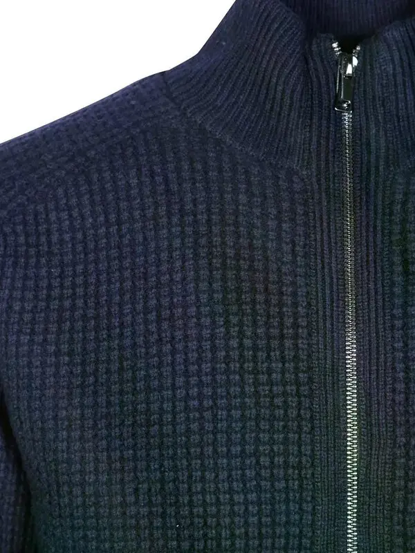 Altea Waffle-knit Zip-up Cardigan