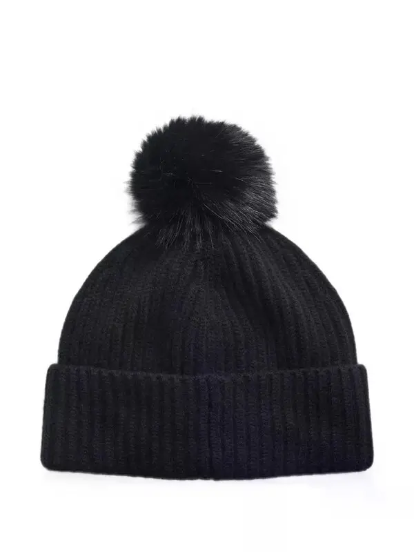 Canada Goose Pom-pom Ribbed-knit Beanie Hat