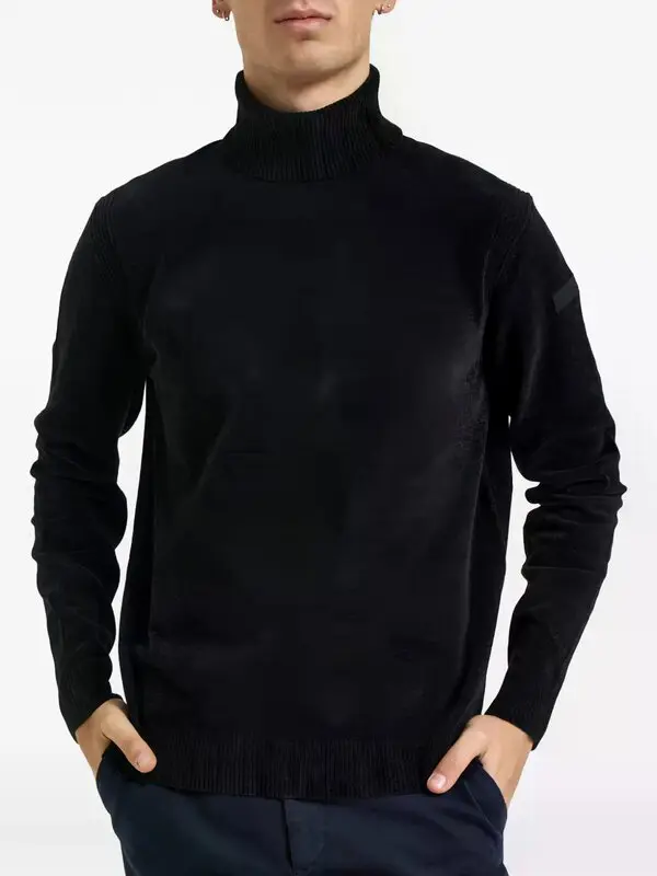 RRD Roll-neck Chenille-texture Sweater