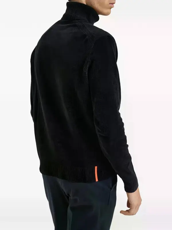 RRD Roll-neck Chenille-texture Sweater