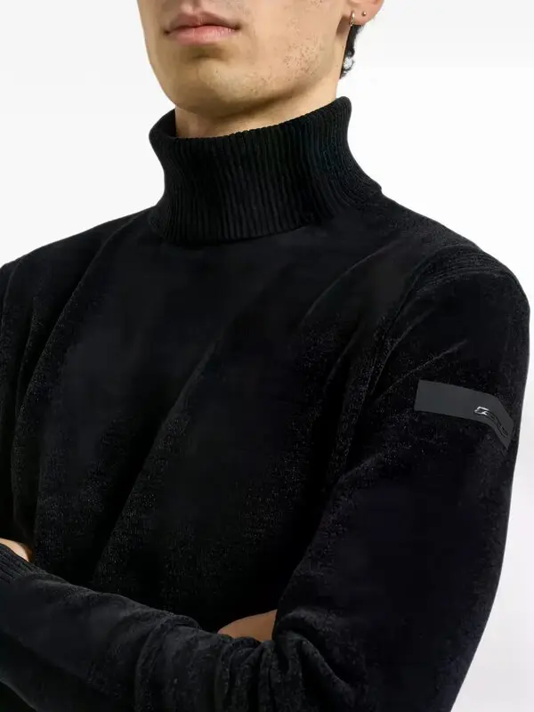 RRD Roll-neck Chenille-texture Sweater