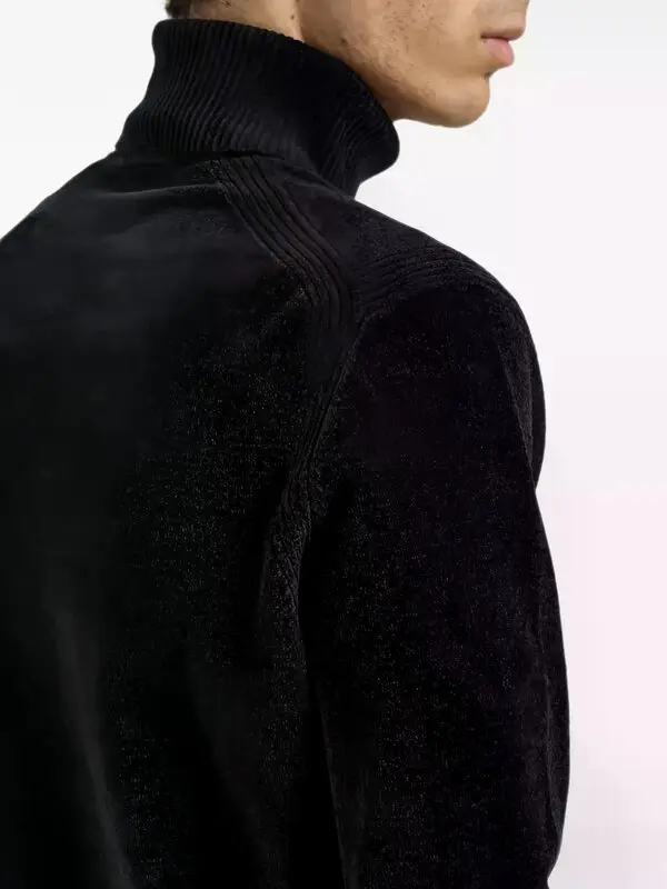 RRD Roll-neck Chenille-texture Sweater