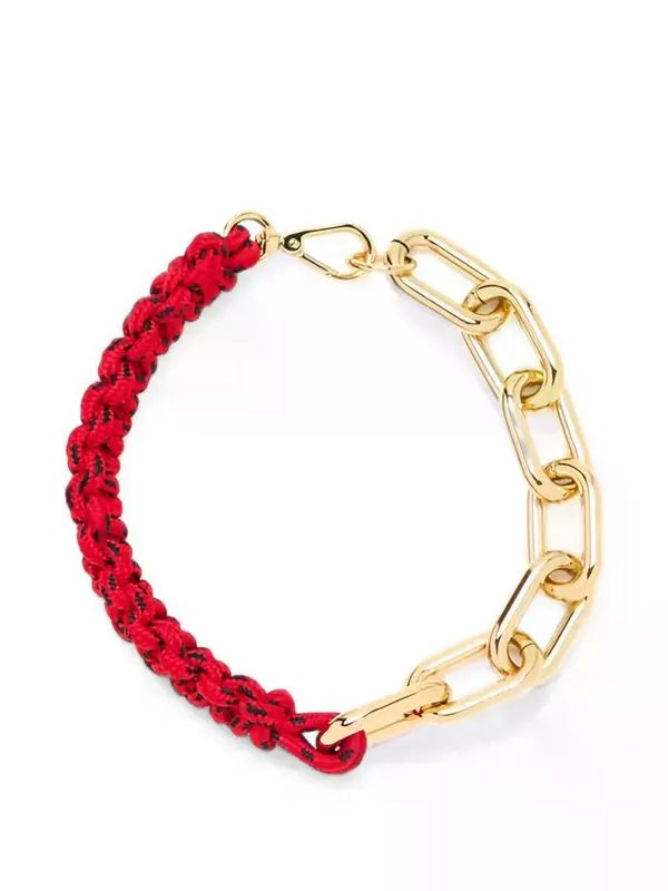 Plan C Chunky-chain Braided Necklace - Gold