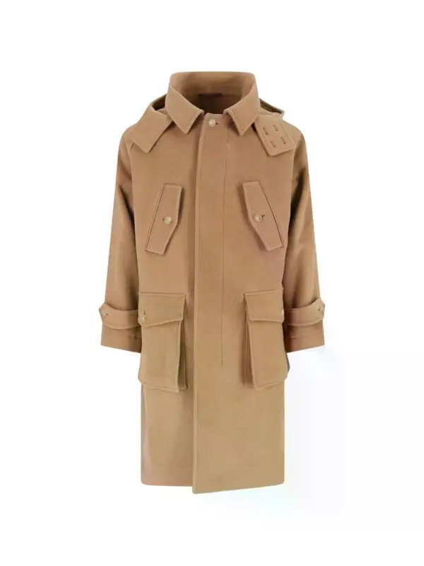 Caruso Foscari Hooded Button-up Coat