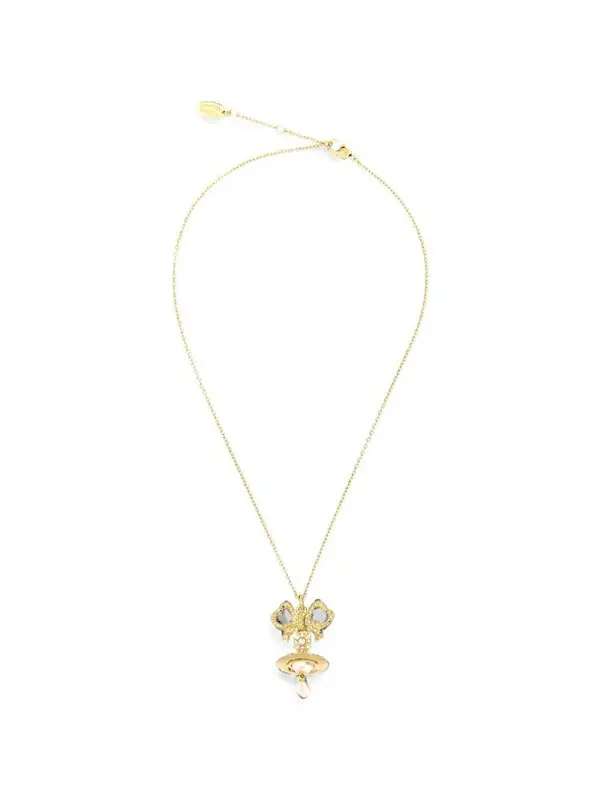 VIVIENNE WESTWOOD Rigoberta Crystal-embellishments Necklace - Gold