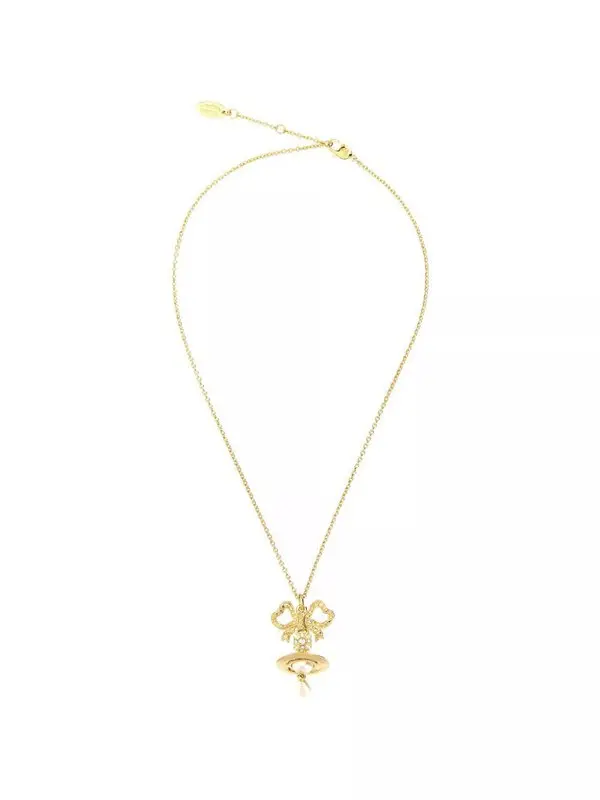 VIVIENNE WESTWOOD Rigoberta Crystal-embellishments Necklace - Gold