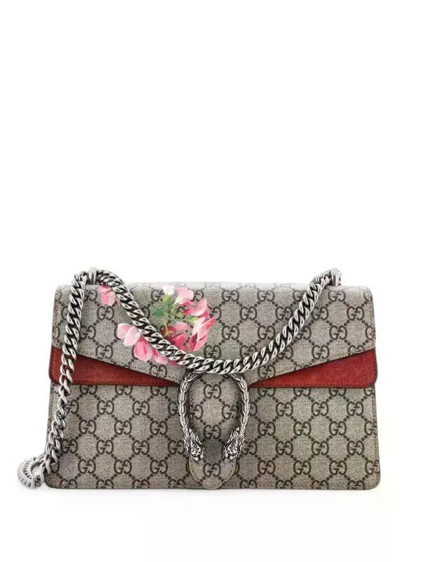 Gucci Dionysus Bag Blooms Print Gg Coated Canvas Small Shoulder Bag