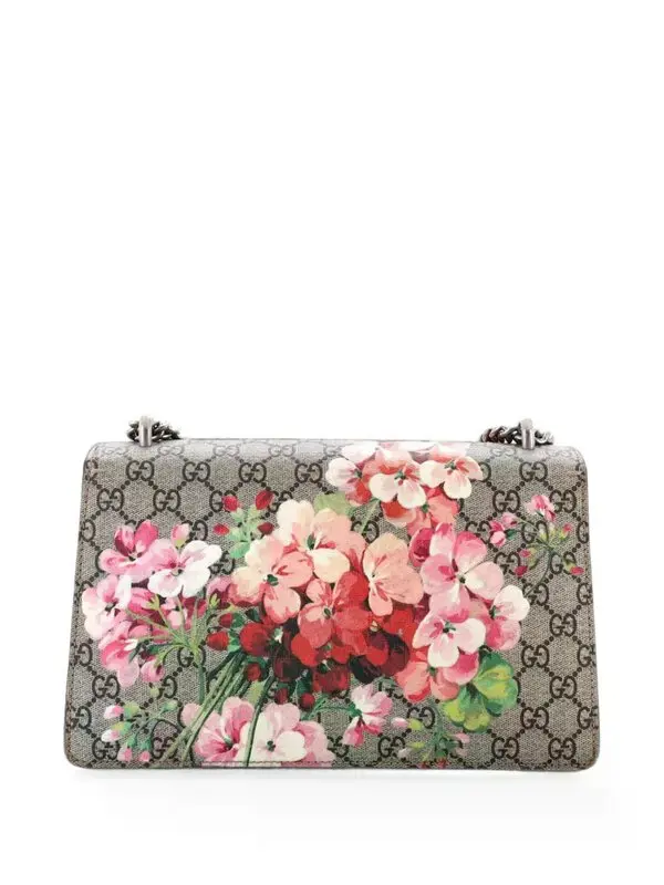 Gucci Dionysus Bag Blooms Print Gg Coated Canvas Small Shoulder Bag