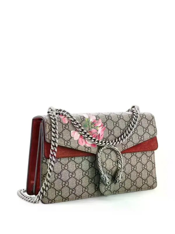 Gucci Dionysus Bag Blooms Print Gg Coated Canvas Small Shoulder Bag