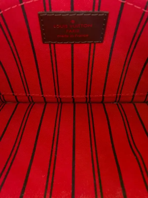 LOUIS VUITTON 2014 Damier Ebene Neverfull Pochette Pouch