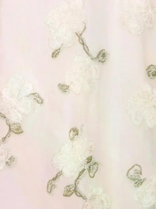 ROTATE BY BIRGER CHRISTENSEN Flower Beads Maxi Dress Light