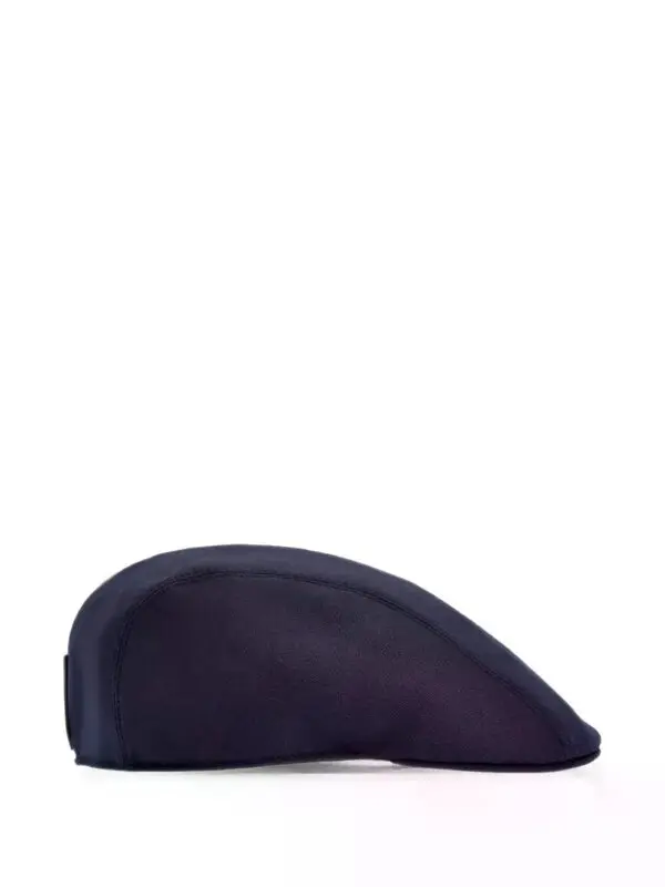 Canali Logo-patch Wool Flat Cap
