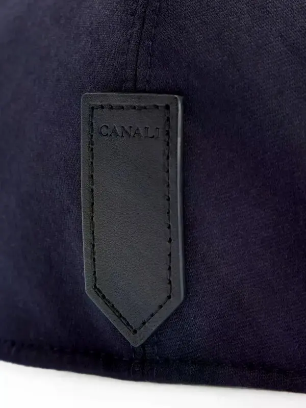 Canali Logo-patch Wool Flat Cap