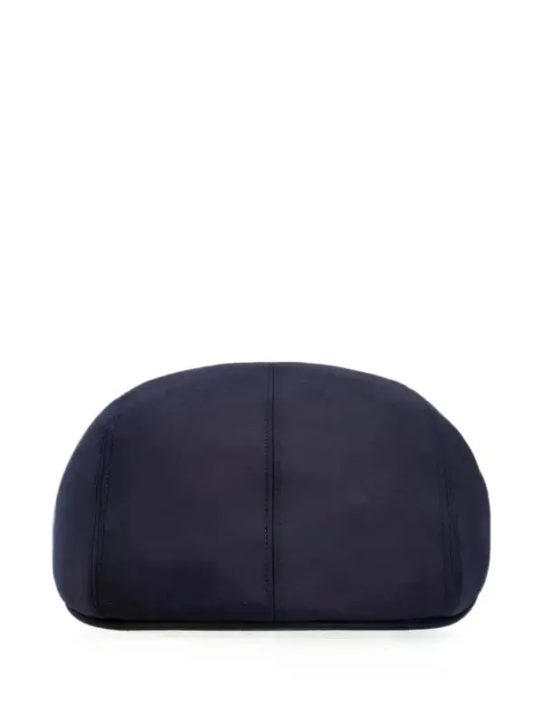 Canali Logo-patch Wool Flat Cap