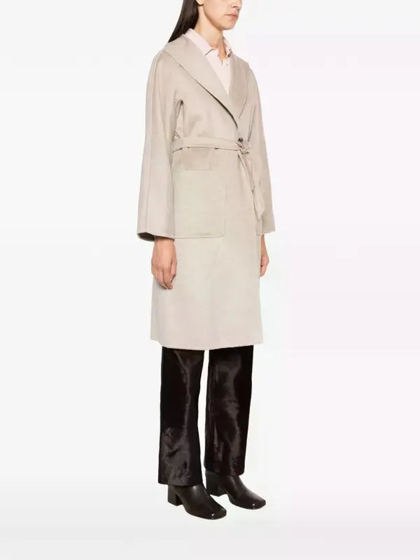 Max Mara Belted Hooded Coat