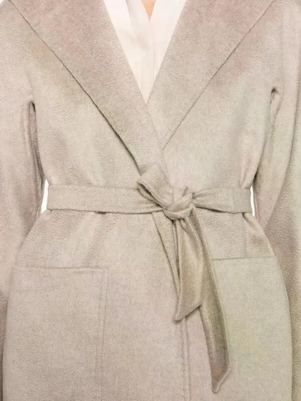 Max Mara Belted Hooded Coat