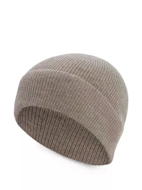 FURSAC Ribbed-knit Beanie Hat