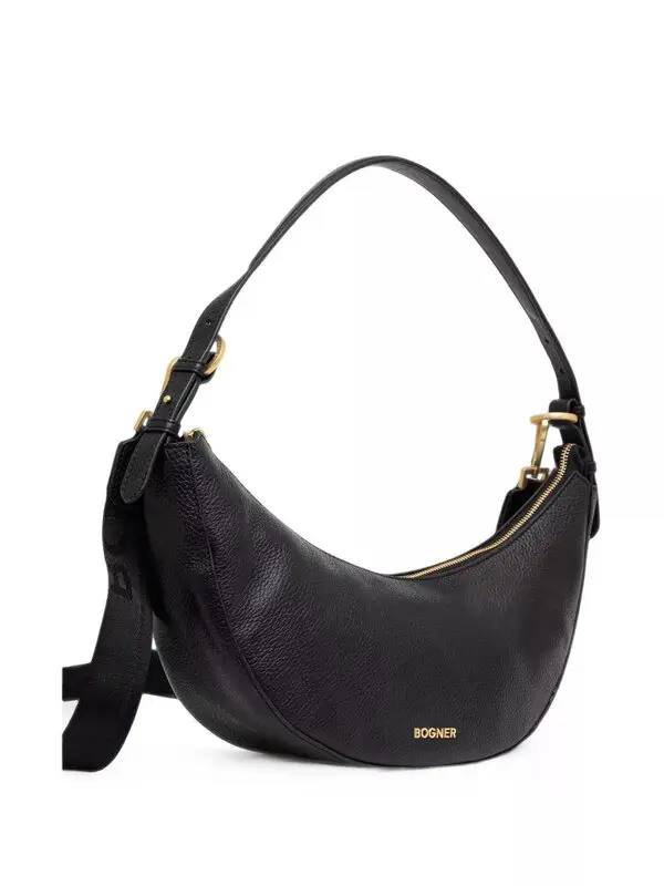 Bogner Wallis Kyla Grained-leather Crescent Shoulder Bag