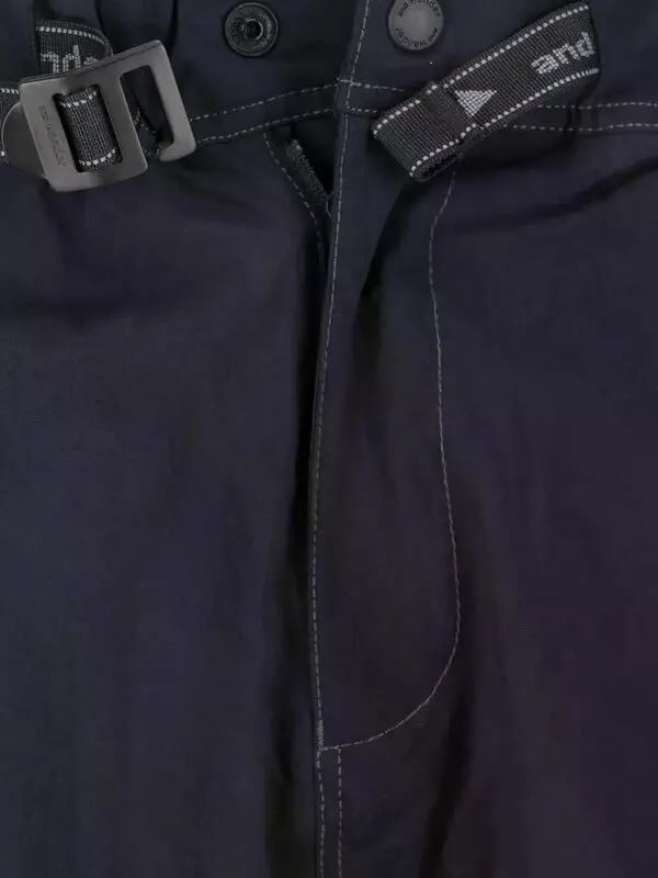 AND WANDER Belted Contrast-stitch Trousers