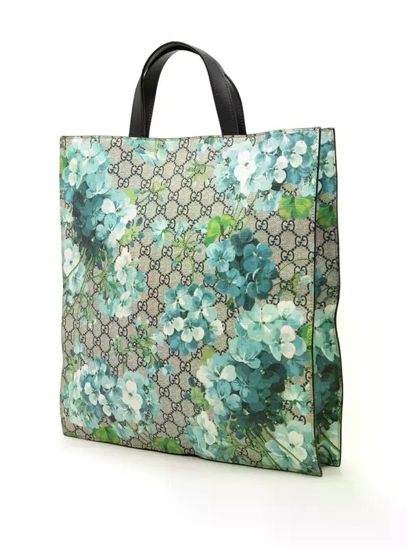 Gucci 2000-2015 Gg Supreme Blooms Convertible Soft Tote Satchel