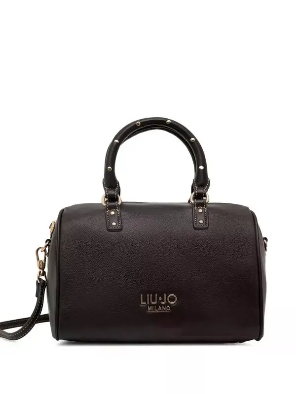 Liu Jo Studded Pebbled-effect Hand Bag - Brown