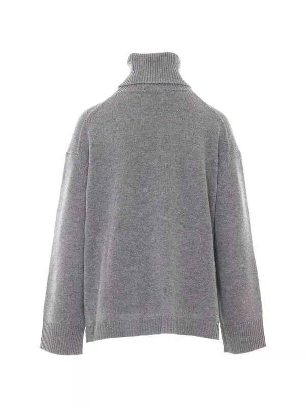ALLUDE Roll-neck Cashmere Sweater