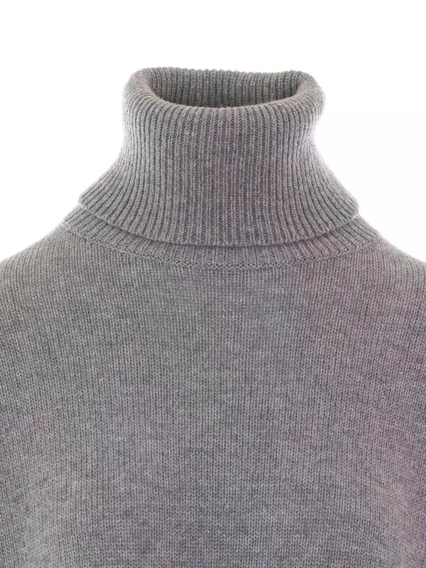 ALLUDE Roll-neck Cashmere Sweater