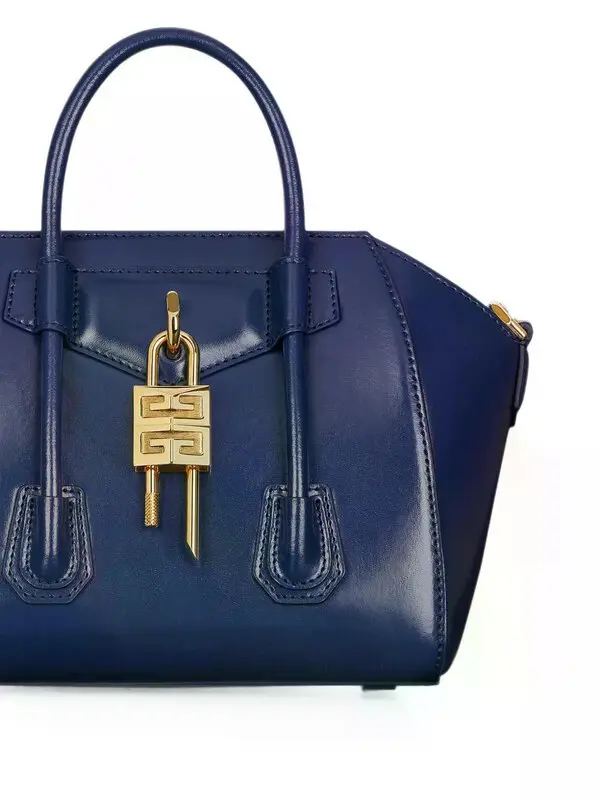 Givenchy Mini Antigona Lock Bag In Box Leather