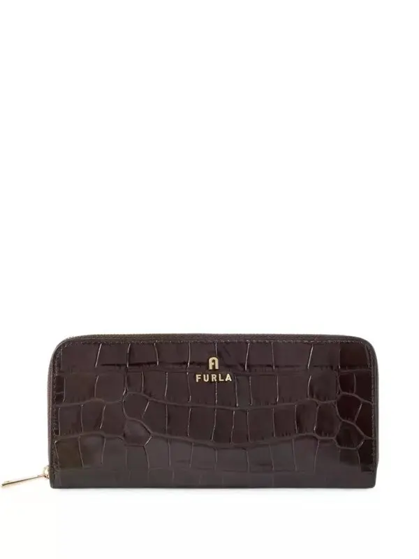 Furla Camelia Full Round Zip L - Brown