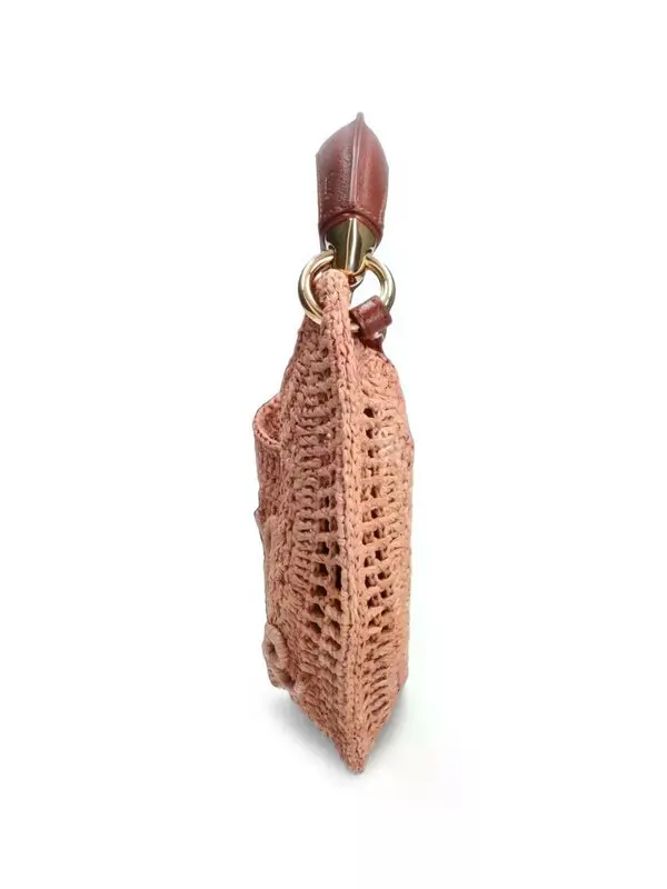 Chloé Summer Banana Logo-embroidered Woven Tote Bag