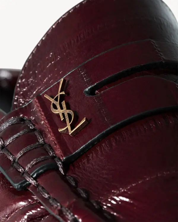 Saint Laurent Le Loafer Mules In Hagfish