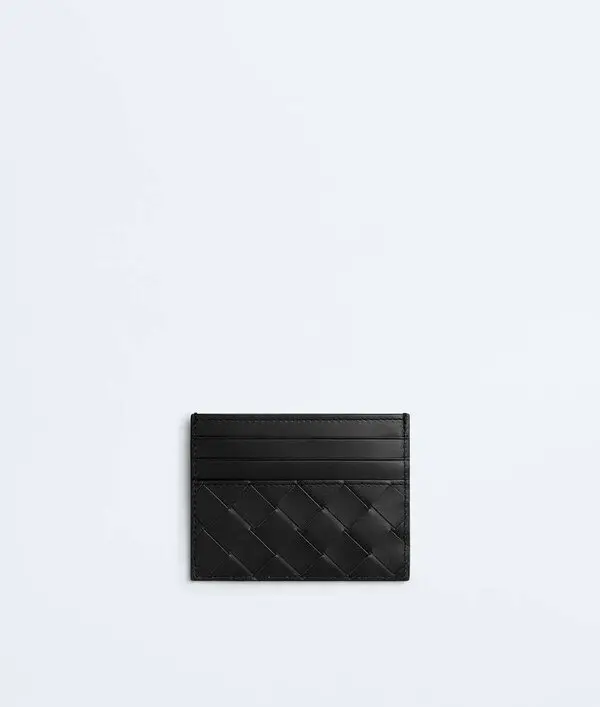 Bottega Veneta Intrecciato Credit Card Case - Black