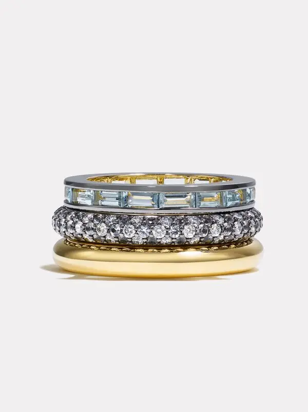 BY PARIAH Prism Ring Stack | Aquamarine - Blue